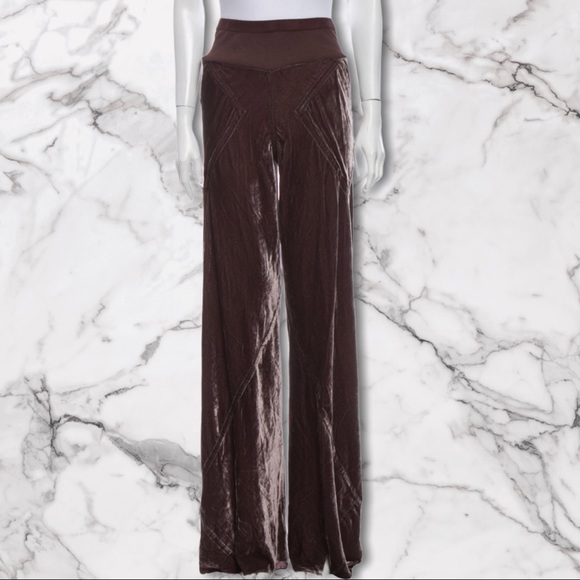 Rick Owens | Pants & Jumpsuits | Rick Owens Velvet Bias Pant Wide Leg ...